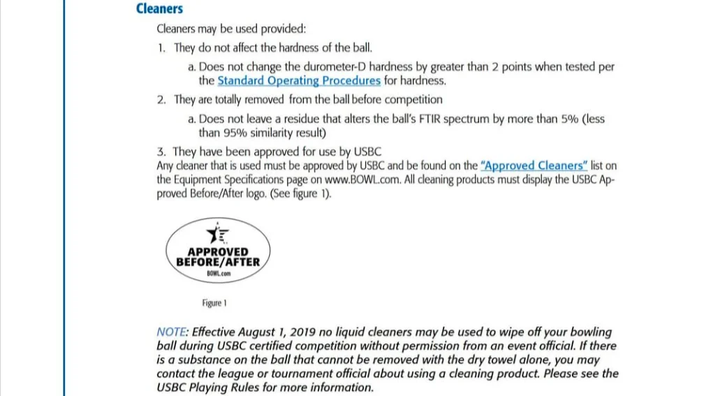 11thframe.com - USBC rules clear that non-approved cleaners are illegal ...